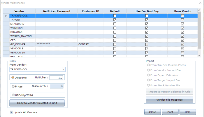Adding Vendors to IntelliBid | Conest Software Systems