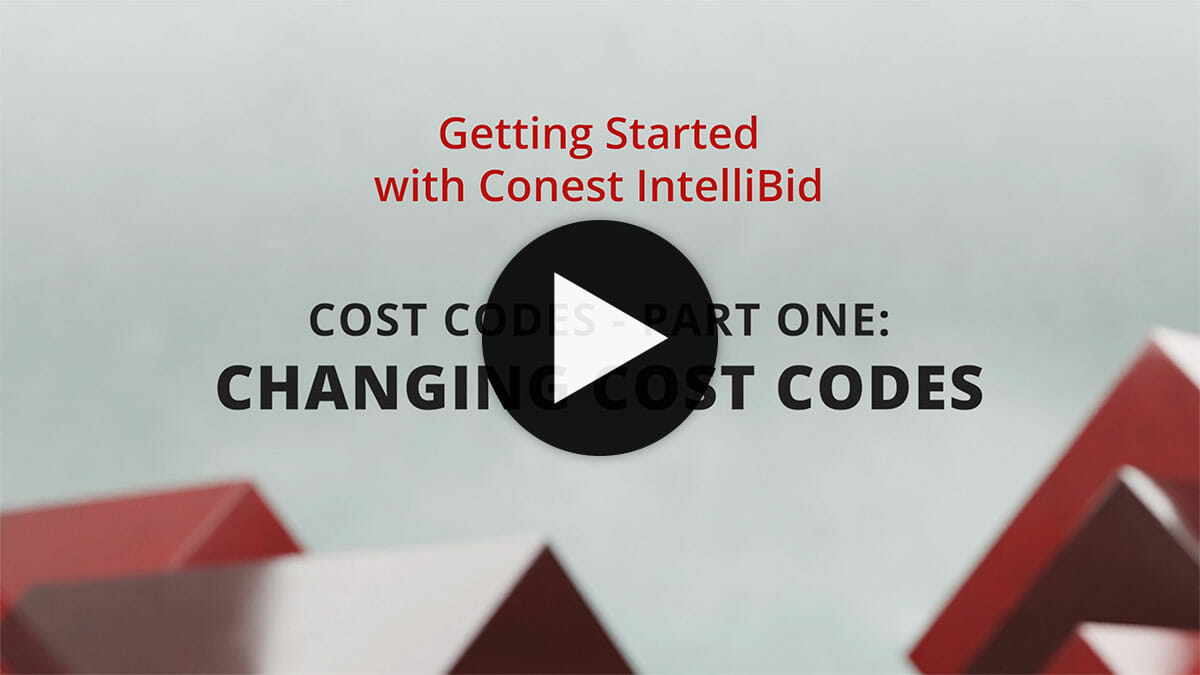 Cost Codes in IntelliBid | Conest Software Systems