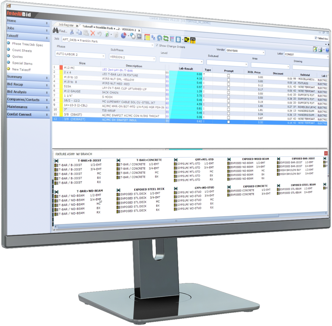 Intellibid Electrical Estimating | Conest Software Systems
